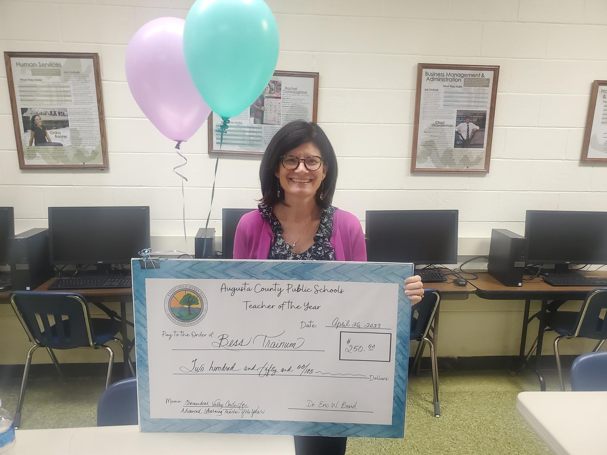 SVCAL TEACHER OF THE YEAR, BESS TRAINUM – Shenandoah Valley Governor's ...